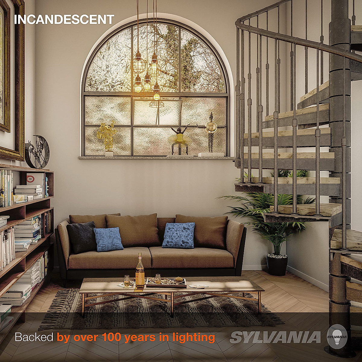 SYLVANIA Incandescent G25 Décor Globe Light Bulb, 40W, Dimmable, E26 Medium Base, Clear, 2850K, Warm White - 6 Pack (14191)