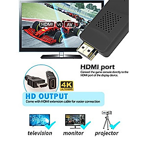 Fadist Retro Game Console, Built in 1800+ Classic Games, 4K HD Output Video Game Console, with 2 Classic Controller, Plug and Play Games Console, Ideal Gift for Kids, Adult, Friend, Lover