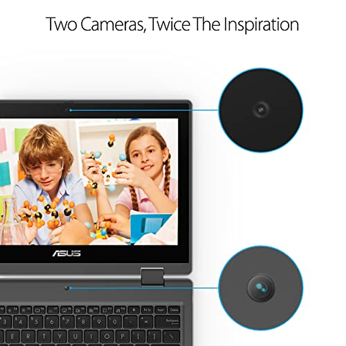 ASUS BR1100 Laptop, 11.6" HD Anti-Glare Touchscreen Display, Intel Celeron N4500, 4GB RAM, 64GB Storage, MIL-STD 810H Durability, TPM 2.0, Windows 10 Pro, Dark Grey, Stylus Included, BR1100FKA-502YT