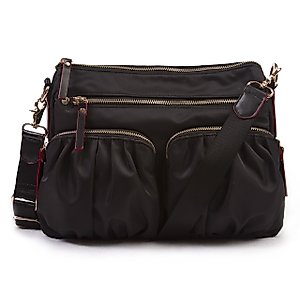 Korvara Nylon Crossbody Bag, Black - Premium Lightweight, Black, Size Medium