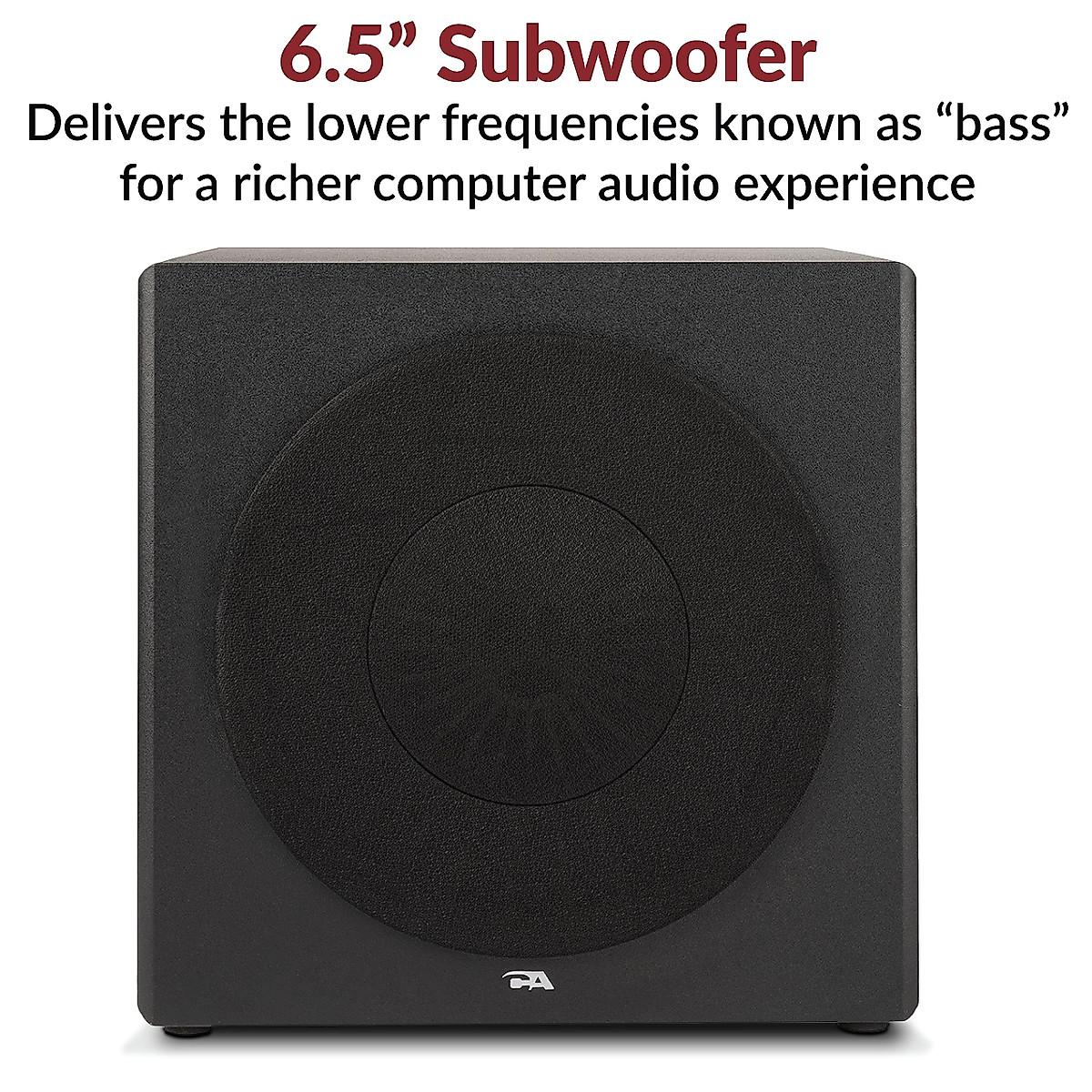 Cyber Acoustics CA-3908 2.1 Multimedia Speaker System with Subwoofer, 92 Watts Peak Power, Deep Bass, Perfect for Music, Movies, and Games on Desktops, Laptops, Consoles
