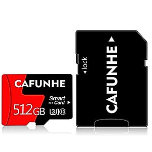 512GB Micro SD Card with a Sd Adapter Fast Speed SDXC TF Card Class 10 Memory Card for Android Smartphone,Digital Camera,Tablet and Drone