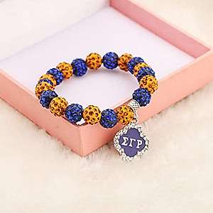 HOLLP 1922 Sorority Jewelry SGR Bracelet Crystal Beads Bracelet Inspired Greek Sorority Gift for Her (SGR Bracelet)