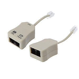 in-line DSL Splitter Filter for Removing Noise and Other Problems from DSL Related Telephone Lines