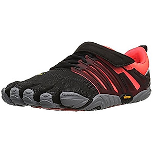 Vibram Women's V-Train Cross-Trainer Shoe, Black/Coral/Grey, 36 EU/6 M US