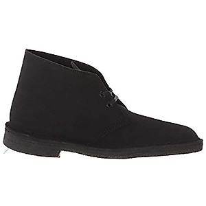 Clarks Men's Desert Chukka Boot, Black Suede 1, 8