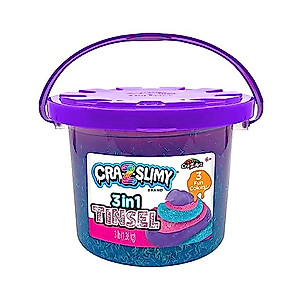 Cra-Z-Slimy Tricolor Tinsel Bucket