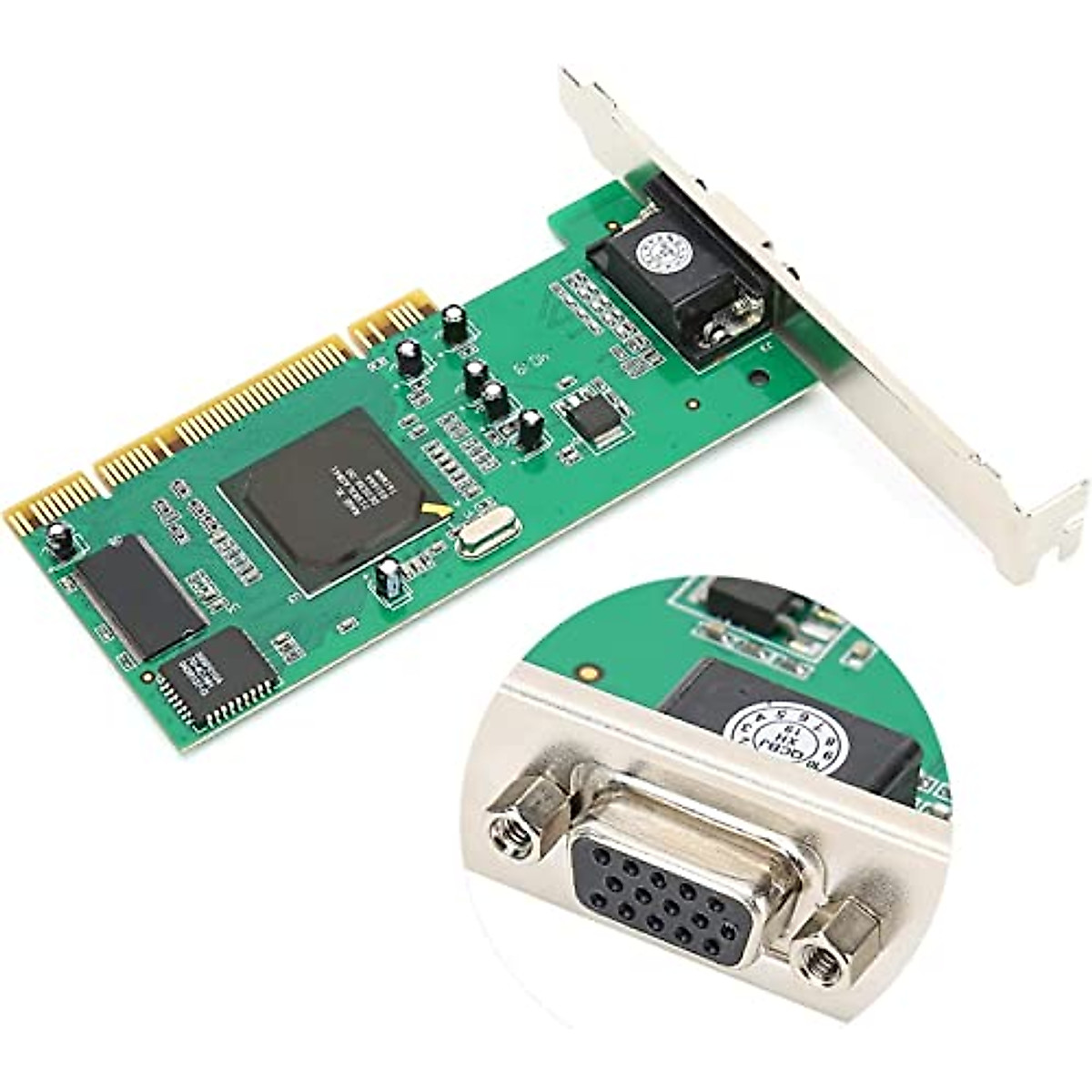 KUJOBUY 8MB Graphics Card VGA PCI 32Bit for Server Industrial Computer Multi-Display for ATI Rage XL 32 Bit PCI VGA Video Card PCI-X Interface Universal Video Card for Desktop Computers