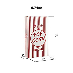 MT Products Popcorn Boxes for Party - 0.74 oz. (Pack of 50) - #1 Popcorn Buckets With Close Top - Great for Movie Theater, Circuses, and Stadium