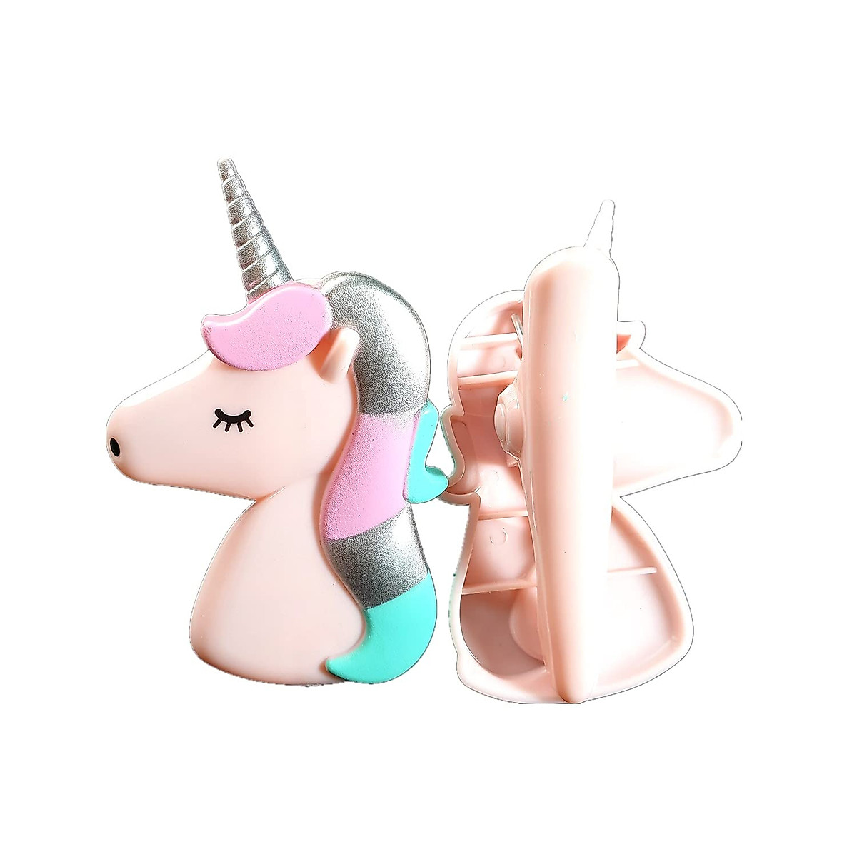 Pink Unicorn Style Beach Towel Clips Jumbo Size for Beach Chair, Cruise Beach Patio, Pool Accessories for Chairs, Household Clip, Baby Stroller. by C&H Solutions