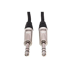 Hosa HSS-001.5 Pro Balanced Interconnect Cable - REAN 1/4-inch TRS Male to REAN 1/4-inch TRS Male - 1.5 foot
