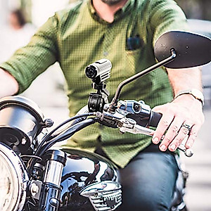 Heavy Duty Camera Handlebar Seat Post Clamp Mount Holder for Bike Motorcycle ATV Snowmobile Boat - Fits All GoPro Hero 9 8 7 Session Canon, Yi 4K, ASASO, Nikon, Sony, CASIO, Kodak and Other Cameras