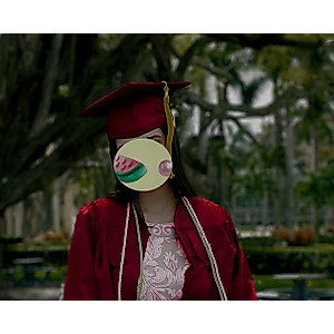 Vitosun 2024/2025 Matte Maroon Graduation Cap with Tassel Hats Burgundy for Senior High School/College Graduates Photography