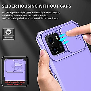 Phone Case Cover Silicone Kickstand Case Compatible Compatible with VIVO Y72 5G/Y53S,[3 Stand Ways] Vertical and Horizontal Stand Case,Full body Hard Slim Protective Phone Case Bags Sleeves ( Color :
