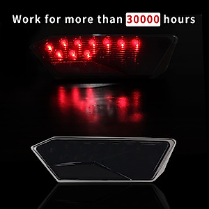 powace LED Tail Light Assembly Rear Brake Lights Rear Stop Lamp Left & Right Taillights Compatible with Polaris RZR 1000 900 XP 4 TURBO 2014-2018,Replaces 2412341 & 2412342 (Black)