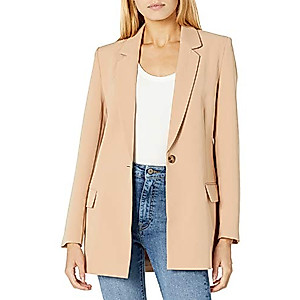 The Drop Women's Blake Long Blazer, Praline, 3X
