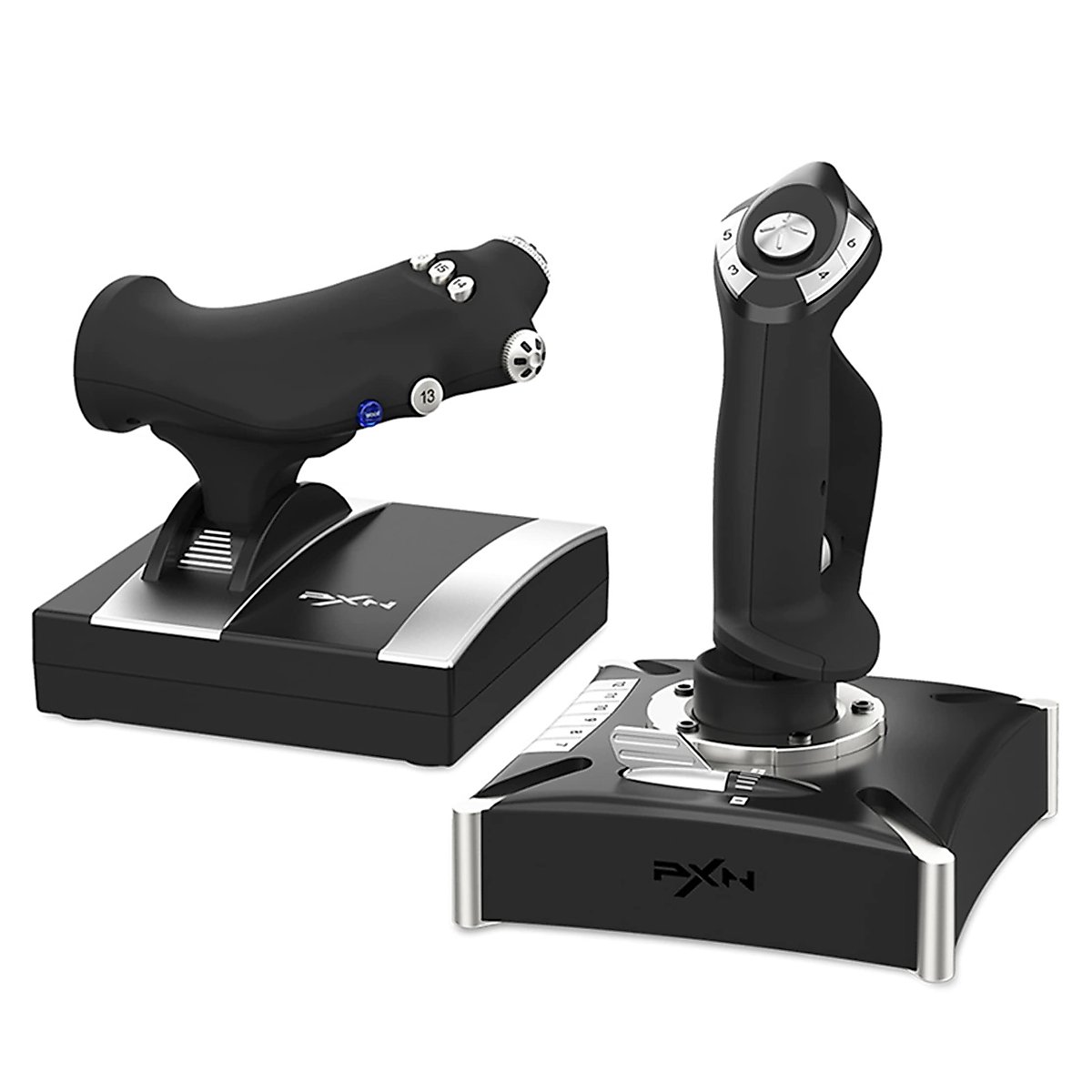 PXN-2119Pro Flight simulator controls Flight Stick with Vibration for PS4/xbox one/xbox Series X/S PC Windows 7/8/10/11（Not Support Mac Systems PS3/ PS5/xp/vista）Original handle guide