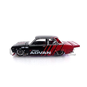 Datsun 510 Pro Street Advan Yokohama (by Jun Imai) Kaido House 1/64 Diecast Model Car True Scale Miniatures KHMG032