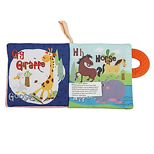 Baby Books Toys Gifts, Touch and Feel Cloth Crinkle Books for Babies,Infant Toddler Baby 0-3-6-12-18 Months,Early Learning Toys 6 to 12 Months 1-2 Years Old,Christmas Shower Gift for Boys Girls,6 PCS