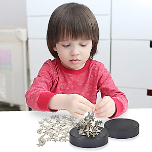 ArtCreativity Magnetic Moons & Stars Sculpture (Set of 2) Fun Office Desk Accessories, Stress-Relief Magnet Fidget Toys for Adults, Stocking Stuffers and Educational Development Toys for Kids