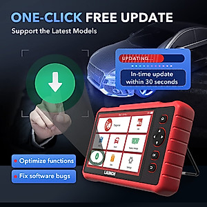 LAUNCH Scanner CRP909X Elite OBD2 Scanner Diagnostic Tool, 2022 Newest, 2-Year Updates ($200 Value), 28+ Services, All Systems Diagnostics, Key Programming, ABS Bleed, Power Balance, Injector Coding