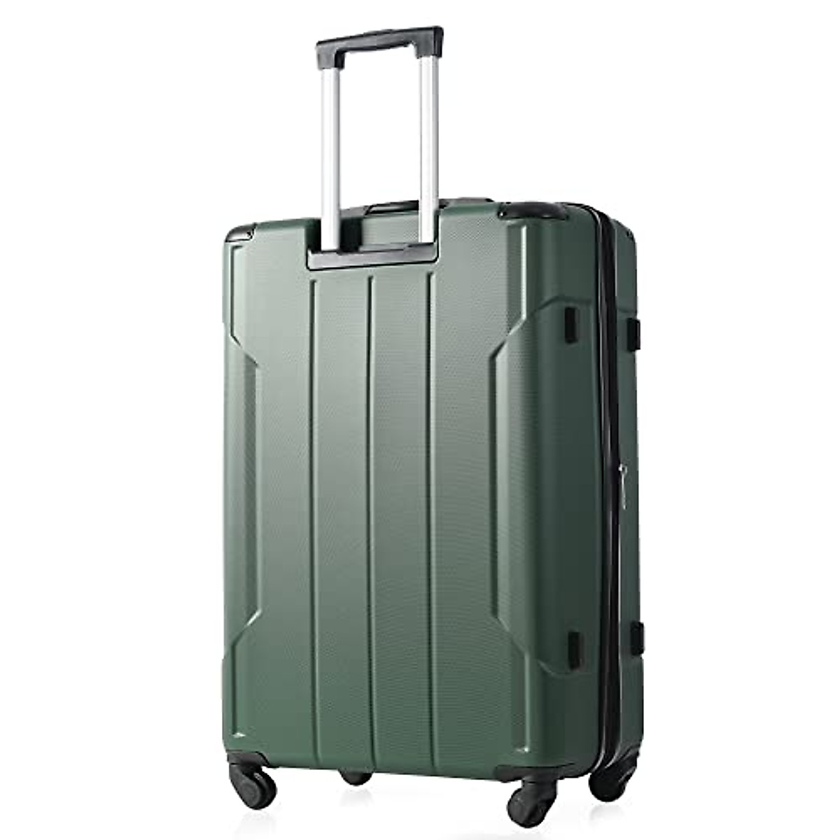 Merax Travel Suitcase, Expandable Lightweight Suitcase With TSA lock, Men and Women, Checked-Large 28 Inch Green