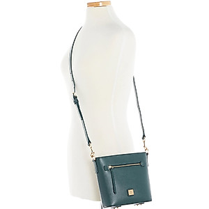 Dooney & Bourke Handbag, Saffiano Small Zip Crossbody - Ivy