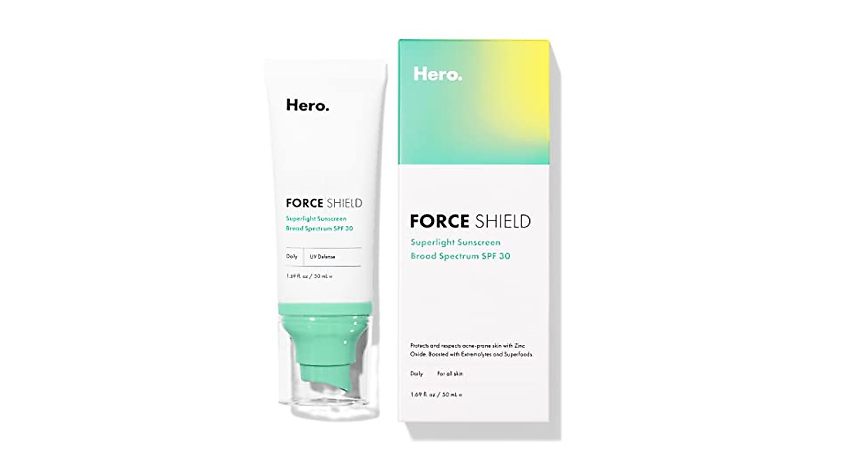 Force Shield SPF 30 Sunscreen by Hero Cosmetics - Lightweight & Reef Safe