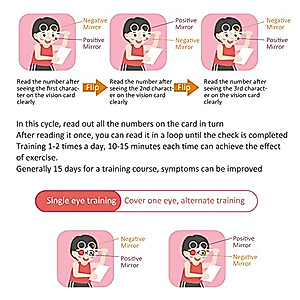 Optical Flipper Plastic Adjustable Optometry Flip Lens Instrument with Vision Test Card, for Myopia, Amblyopia, Astigmatism, Hyperopia(±100)