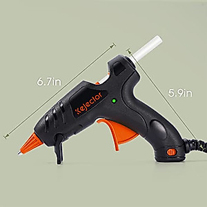Kejector Hot Glue Gun, Mini Hot Glue Gun kit with 30pcs Glue Gun Sticks, Fast Heating Small Glue Gun, Anti-Drip Glue Gun for Kids DIY School Craft Projects and Quick Home Repairs, 20W