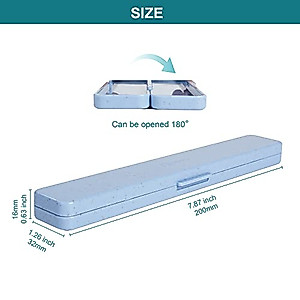 Small Pencil Box - Plastic Pencil Case for School Boys and Girls School Supply,Pencil Cases for Adults,Pencil Case Aesthetic,Multipurpose Brushes Box, Cosmetic Pencil Cases,Travel Toiletry cases