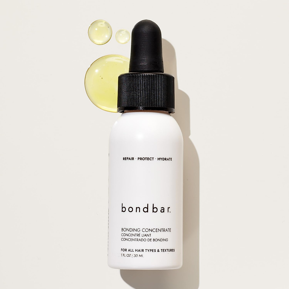 Bondbar Bonding Concentrate, Visibly Increases Shine and Minimizes Flyaways, Heat Protectant up to 450 Degrees, Repairs, Vegan, Cruelty-Free, 1 Fl. Oz.