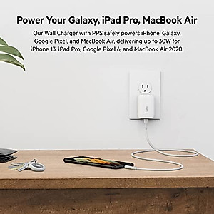 Belkin 30W USB-C Wall Charger for Fast Charging Apple iPhone & Samsung Galaxy Series