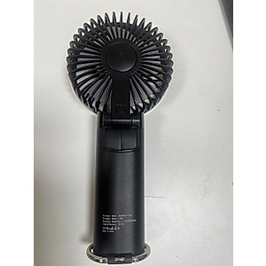 JMOSTRG Handheld Fan - Portable Fan 5200mAh, Metal Handle Mini Hand Held Fan Foldable, USB Rechargeable Personal Fan Power Bank, 6 Speeds Quiet Handheld Fan with LED Display, Cooling Fan for Travel