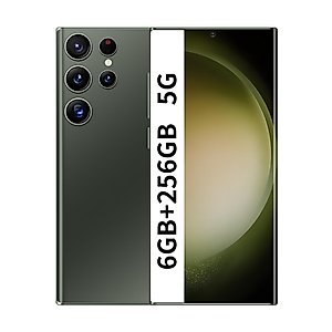Echoamo 5G Unlocked Cell Phones, 6G+256GB Dual Sim Mobile Phone, C23 Smartphone Unlocked, 6.8 inch Screen Android Phone 48+108MP, 6800mAh,Fingerprint Lock&Face ID (Green)