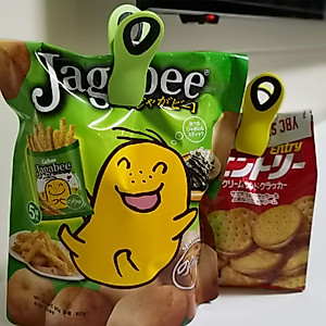 9Pcs Chip Bag Clips Magnetic Refrigerator Clips - Multicolored Food Sealing Clips, Food Clips use for Food and Kitchen Storage, Chip and Snack Bag Clips, Fun Fridge Clips