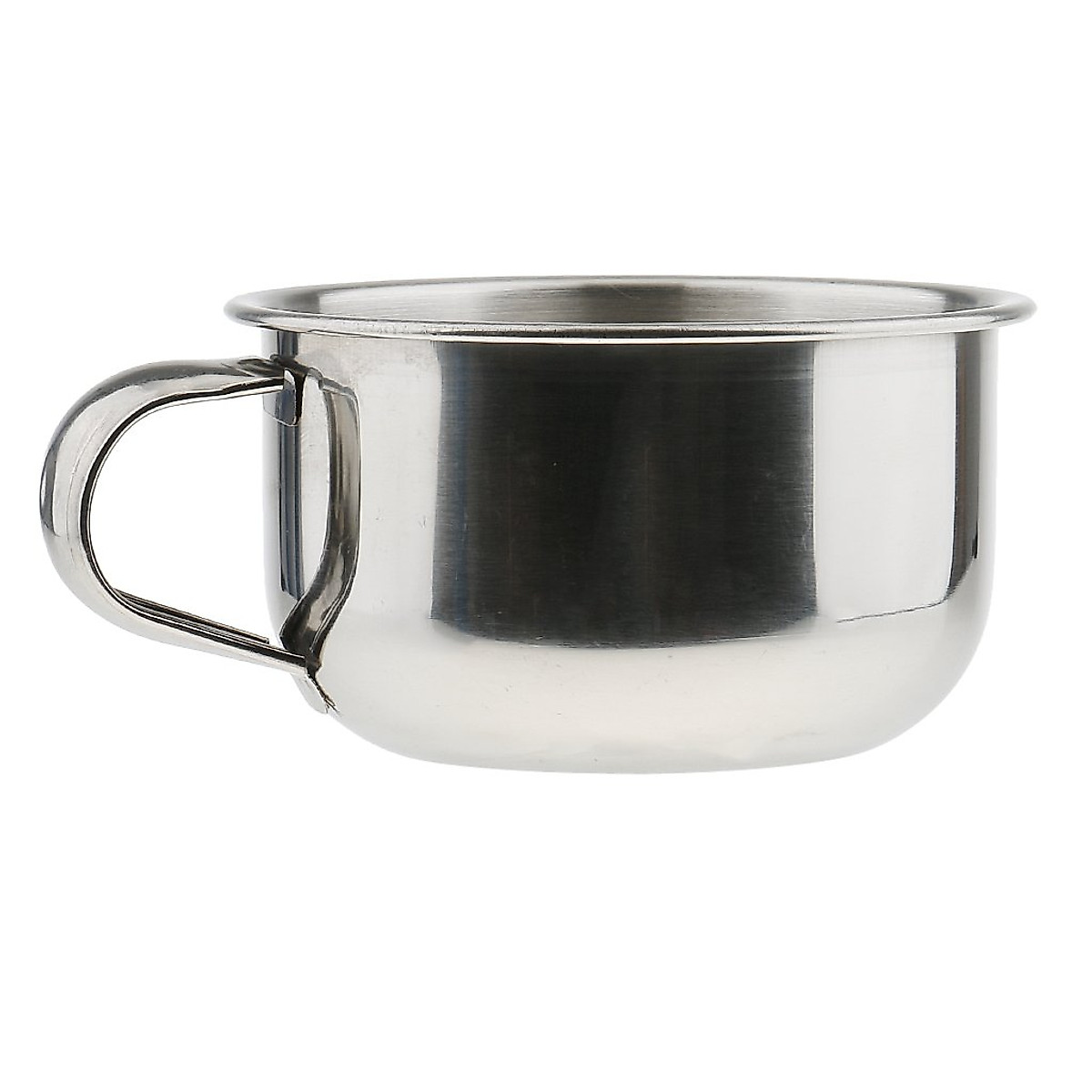 Baosity 5 Pc Durable Stainless Steel Mens Barber Shaving Mug Bowl Soap Cup for Brush