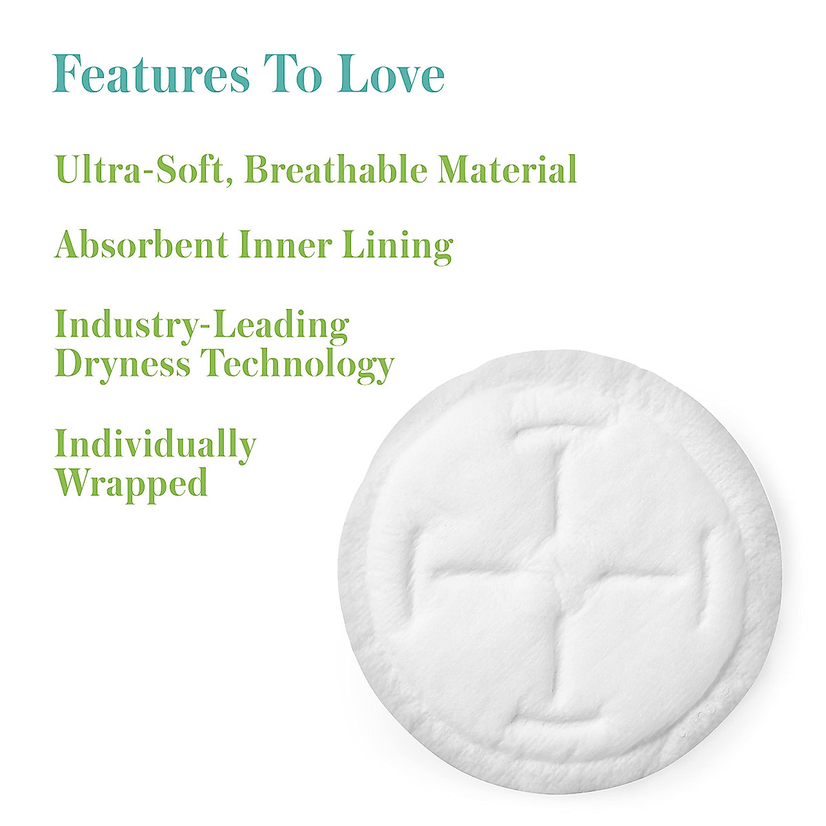 Evenflo Feeding Disposable Breast Pads for Nursing Women, Breathable and High Absorbency White (Pack of 100)