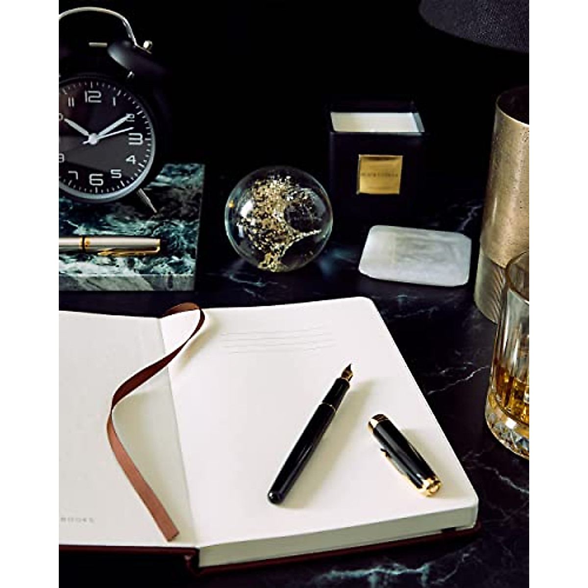 BEECHMORE BOOKS Dotted Notebook - Regular Size, Brown | Premium Dot Grid Journal with Vegan Leather, Thick 160gsm Cream Paper | Professional Bullet Book | Gift Box | For Artists, Planners & Designers