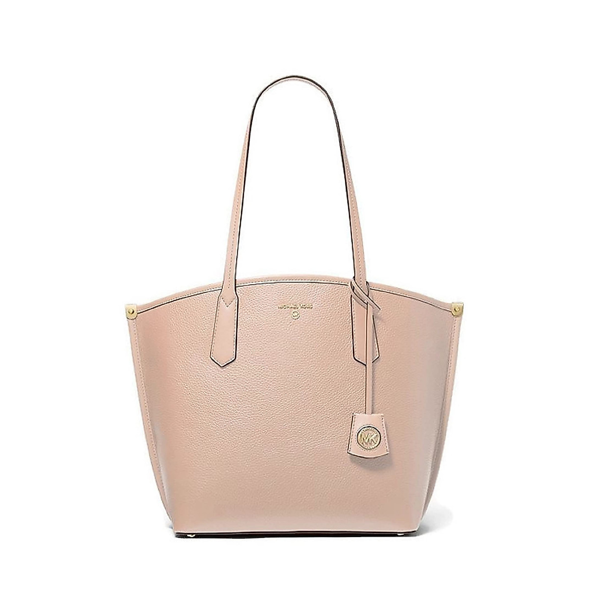 Michael Kors Jane Large Pebbled Leather Tote Bag (Soft Pink)
