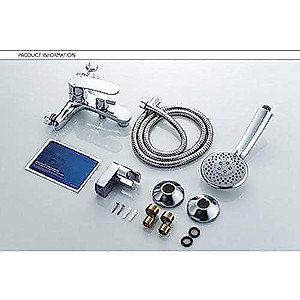 Kitchen Taps Bathtub Faucets Wall Deck Mounted Bathroom Shower Faucet Set Rainfall Bathtub Shower Mixer Bath With Shower Hand