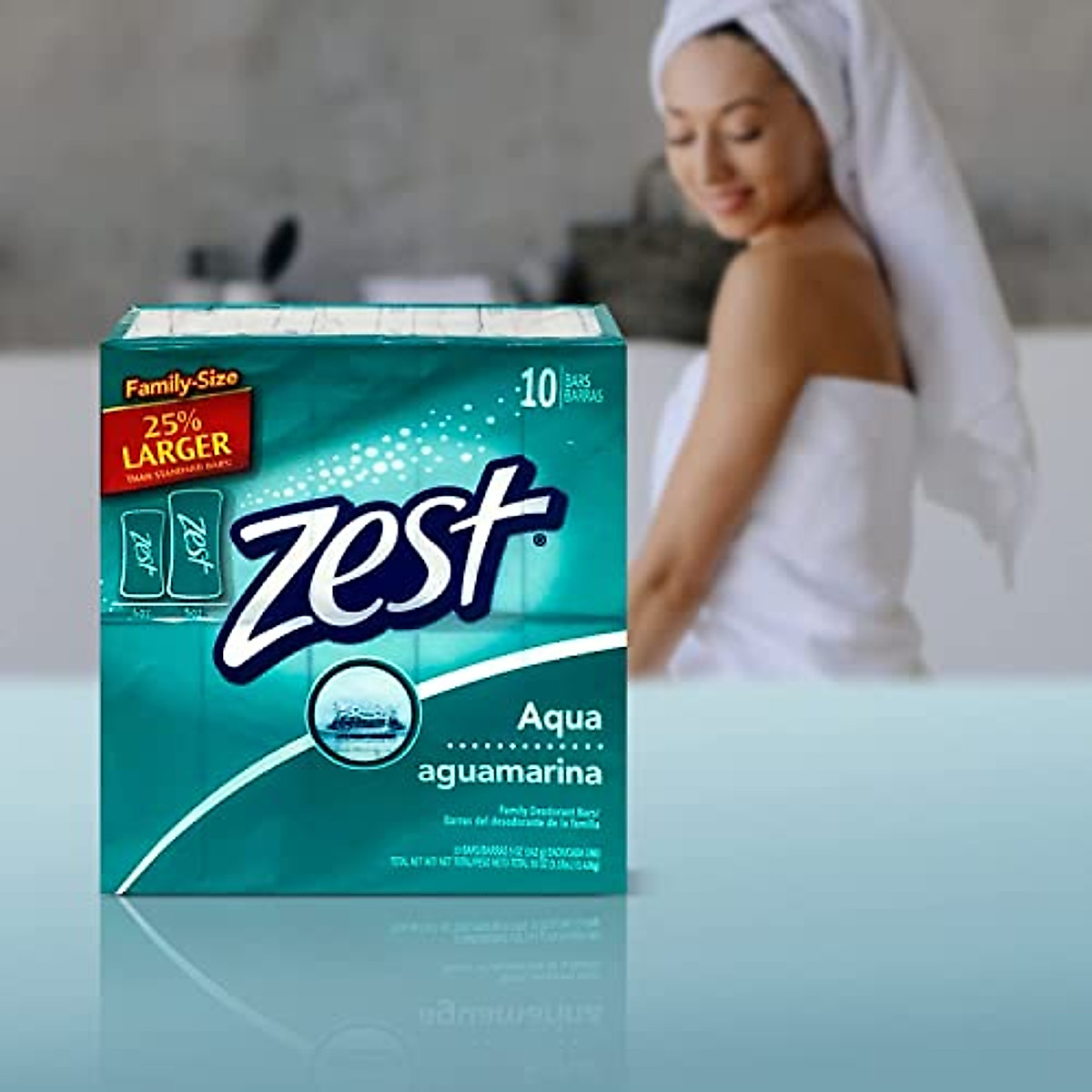 Zest Aqua Soap 5 oz, 10 count