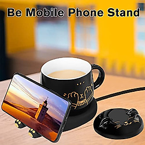 PUSEE Mug Warmer,Coffee Warmer for Desk Coffee Cup Warmer Auto Shut Off,Smart Candle Warmer with 3 Temp Settings,Electric Beverage Warmer Plate for Coffee,Cocoa,Tea,Water and Milk (Not Include Cup)