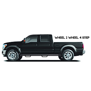 N-Fab Nerf Steps | Textured Black, Wheel-to-Wheel | H0365-TX | Fits 2003-2010 Hummer H2 SUV 4 Door, SRW Gas