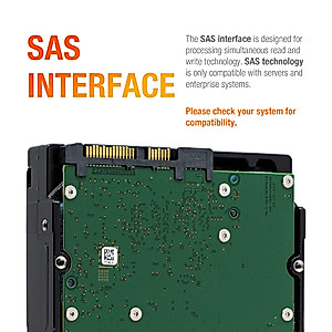 Seagate Exos 7E8 6TB 7200 RPM 512e SAS 12Gb/s 256MB Cache 3.5-Inch Enterprise Hard Drive - ST6000NM0095 (Renewed)