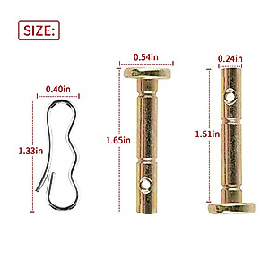 22 Pcs Shear Pin+ 22 Pcs Cotter Pin for Snowblower, Replace 738-04124 & 714-04040, Compatible with MTD Craftsman Cub Cadet Troy-Bilt Snow Throwers, Premium Shear Pins Replacement for Winter Snow Day
