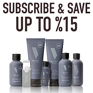 Bevel After Shave Balm for Men with Shea Butter and Jojoba Oil, Soothes and Cools Skin to Help Prevent Ingrown Hairs and Razor Bumps, 4 Fl Oz