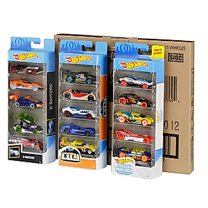Hot Wheels Track Bundle City Track Builder X-Raycers 5-Pack 1:64 Scale Die-Cast Cars Collectors of All Ages Colorful Graphics Exclusive Great Gift Idea 3 Years and Older