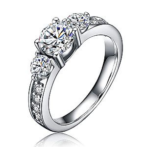 3 pcs His & Hers, STERLING SILVER & TITANIUM Wedding Rings Set. Available sizes Women's 5-10; Men's 7-13. EMAIL US SIZES THAT YOU NEED (Size His 09, Hers 09)