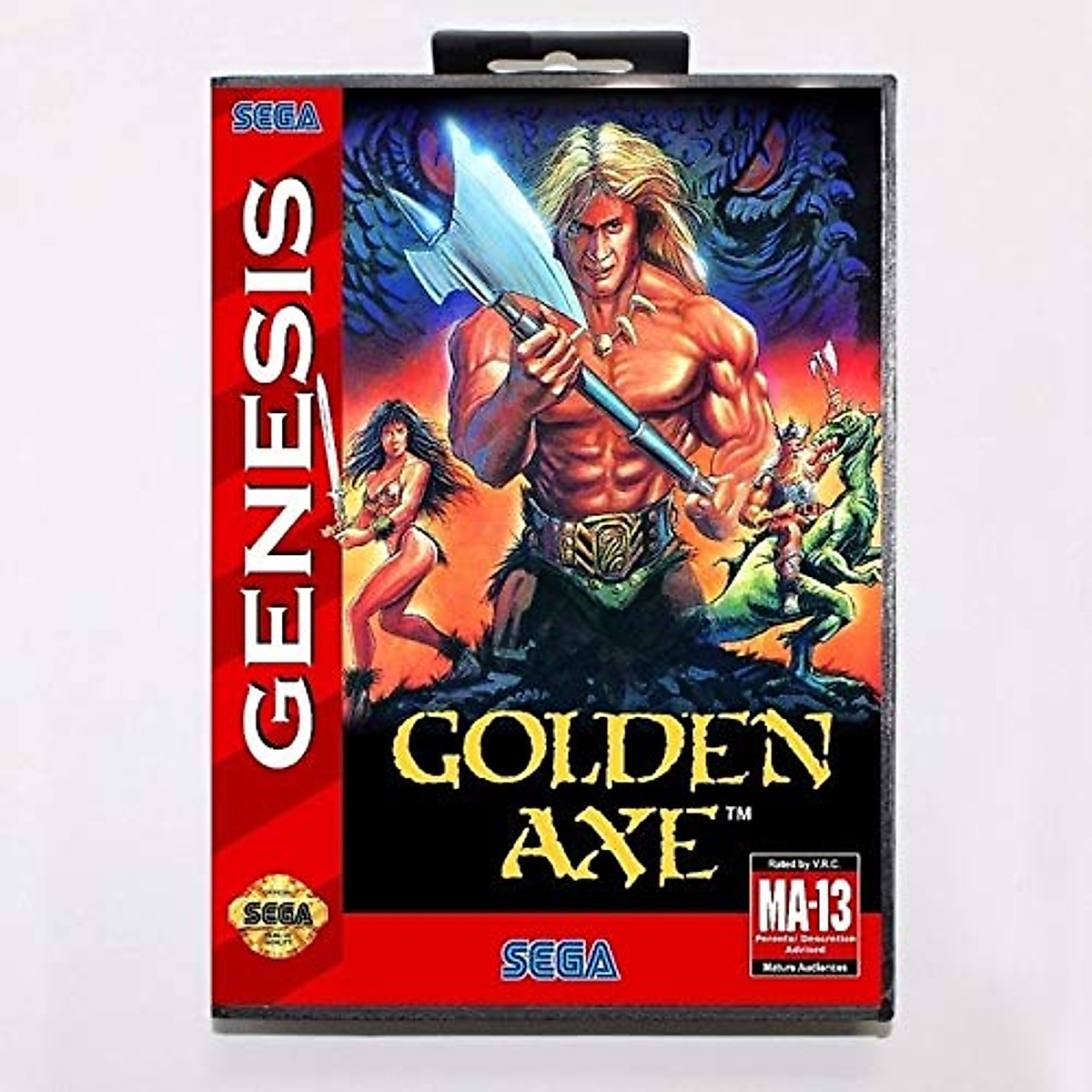 Aditi Golden Axe Game Cartridge 16 bit MD Game Card With Retail Box For Sega Mega Drive For Genesis (US BOX)